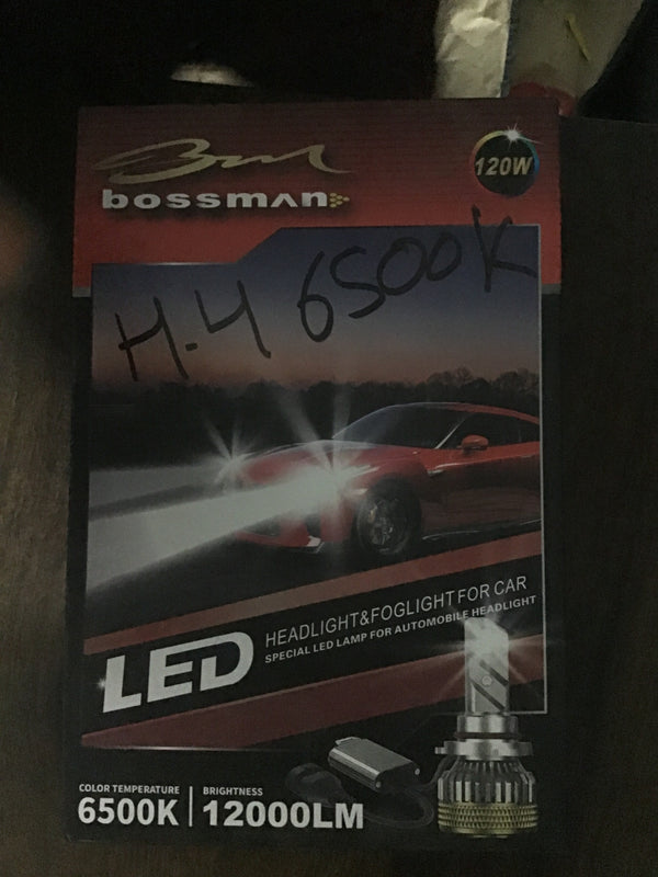 Bossman H4 (6500k) LED HEAD LIGHT – Motomizers