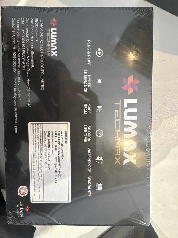 LUMAX LED H7 200W 6000K LIGHT – Motomizers